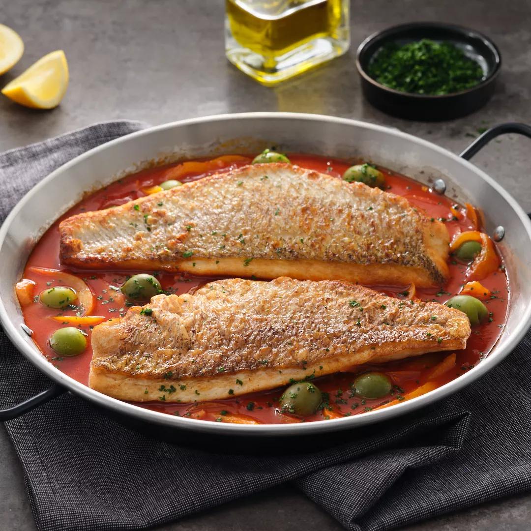 Tomato and White Wine Braised Snapper | Simplot Foods