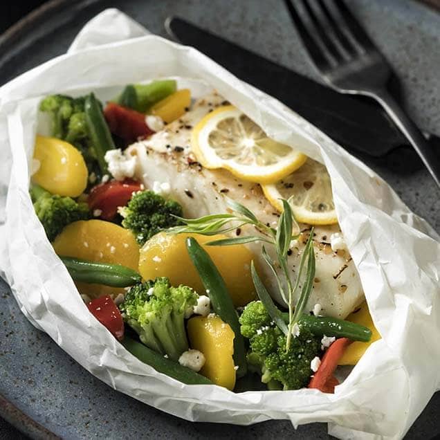 Halibut En Papillote | Simplot Foods