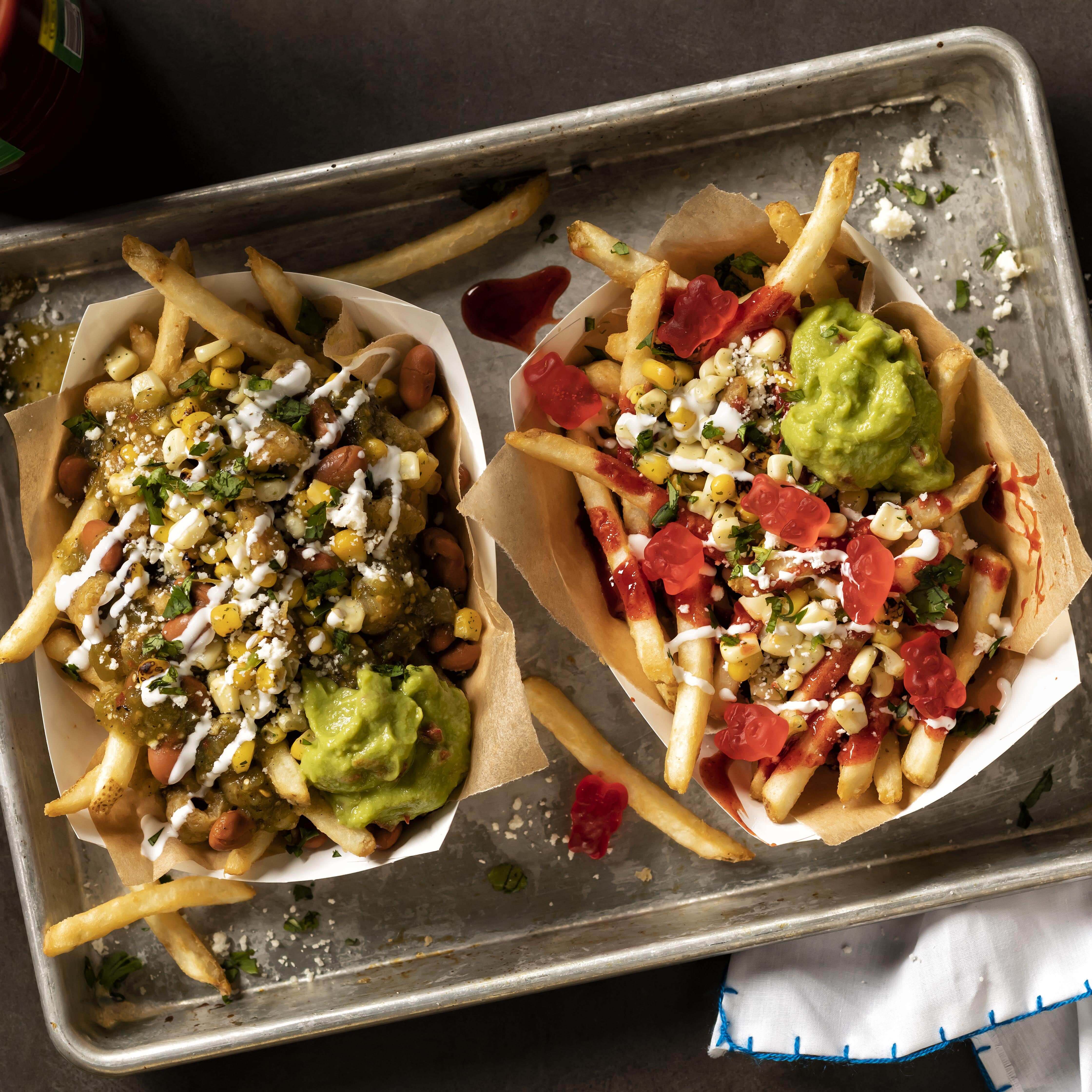 Papas a la francesa Locas cargadas de maíz | Simplot Food - USA