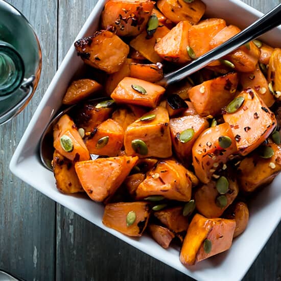 Maple Sweet Potatoes with Chile and Pepitas | Simplot Foods