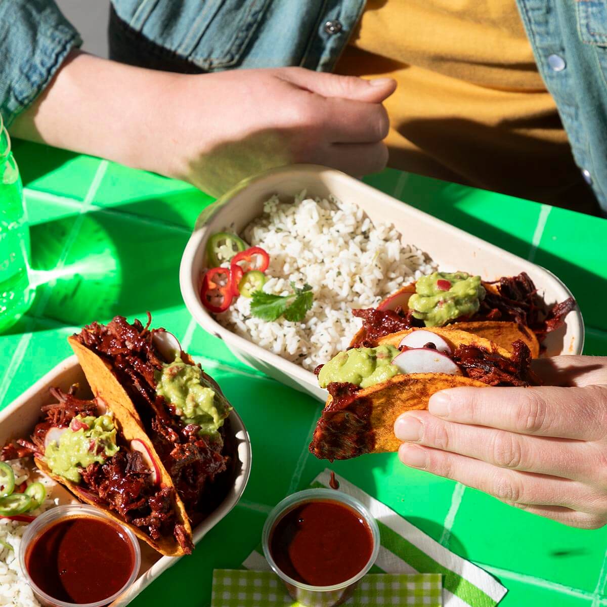 Mexican Birria Tacos with Cilantro-Lime Cauli Rice | Simplot Foods