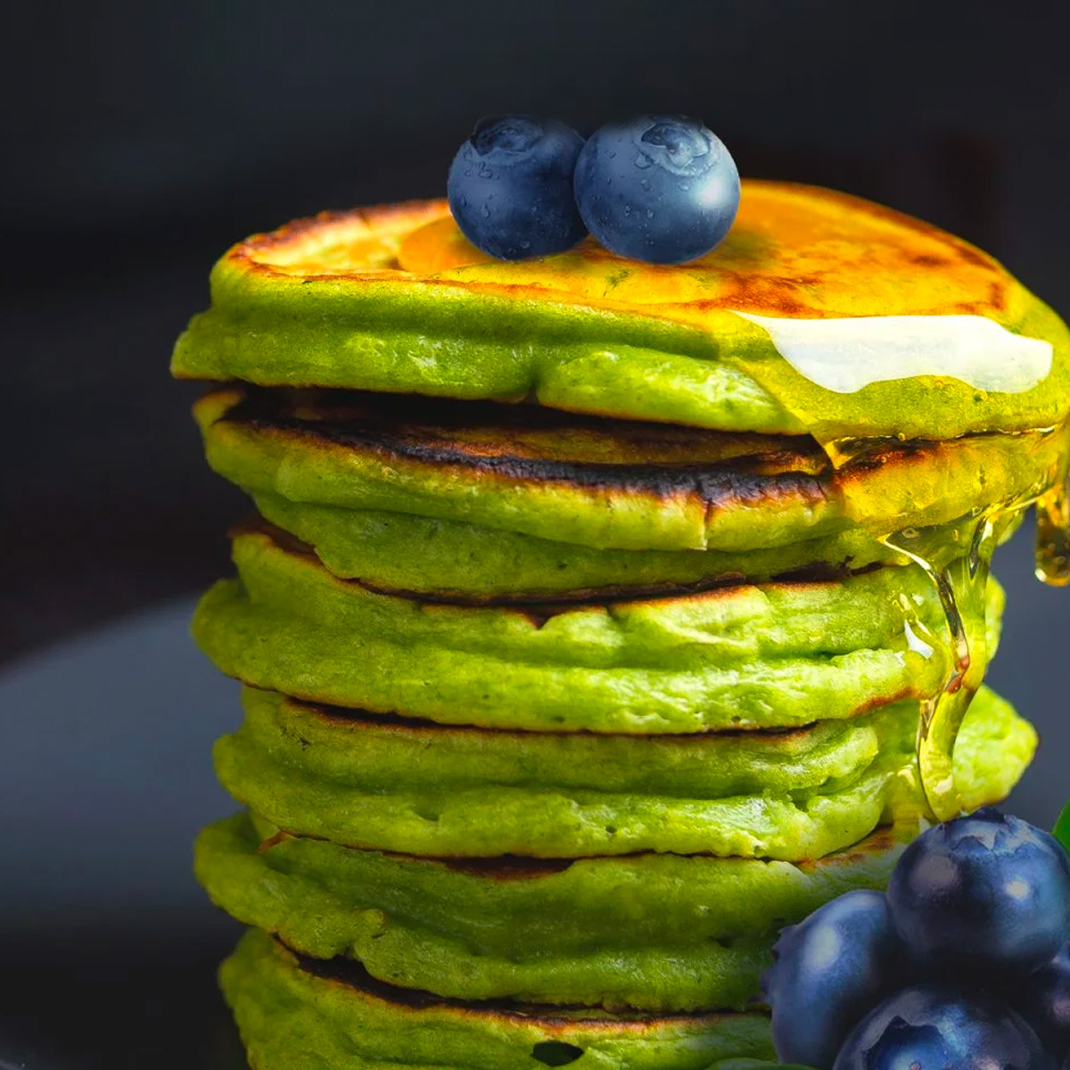 Avocado Blueberry Pancakes