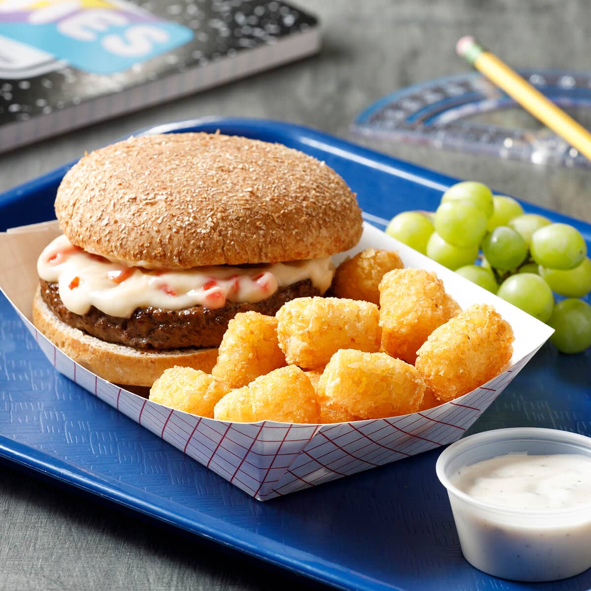 Hamburguesa con queso pimiento | Simplot Foods