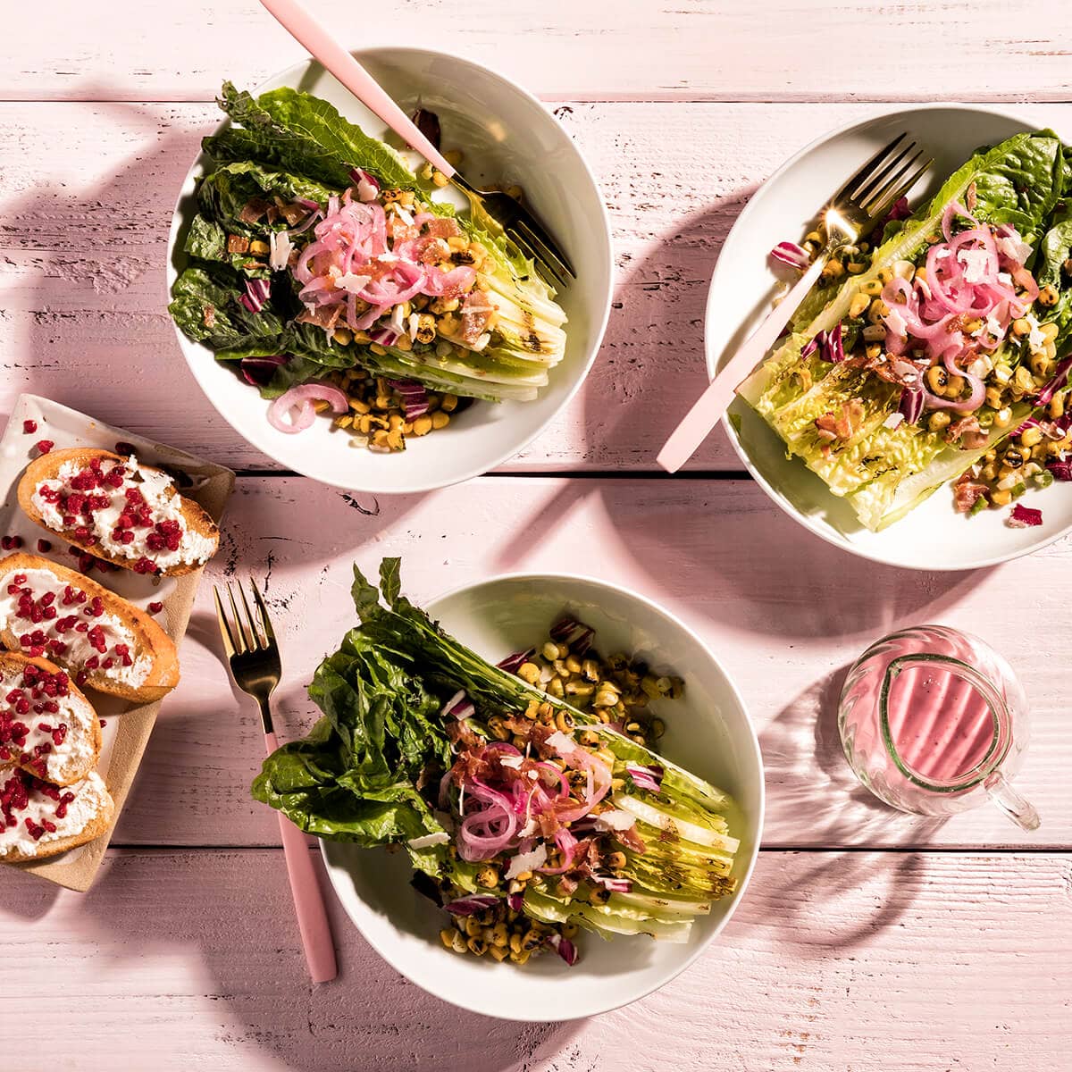 Grilled Caesar Salad with Raspberry Caesar Dressing | Simplot Foods