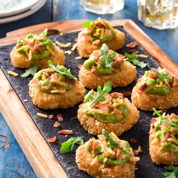 Loaded Hash Brown Mini Triangles | Simplot Food - Australia