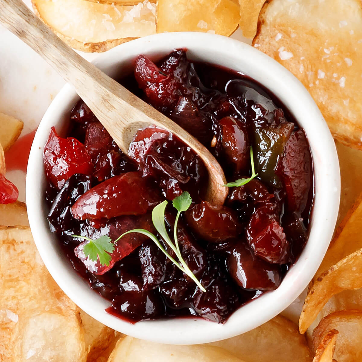 Pepper and Onion Jelly with Dark Cherries | Simplot Foods