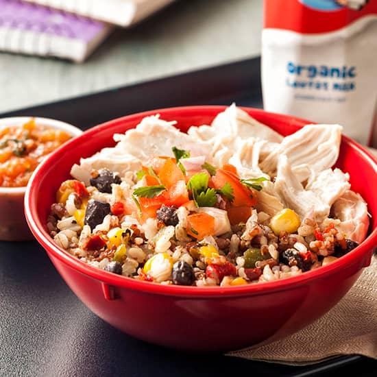 Chicken & Fire-Roasted Vegetable Grain Bowl | Simplot Foods