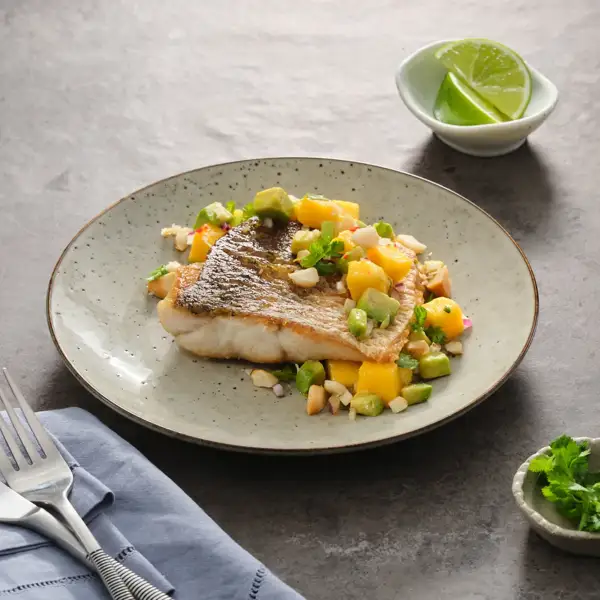 Seared Barramundi with Mango Salsa | Simplot Food - Australia