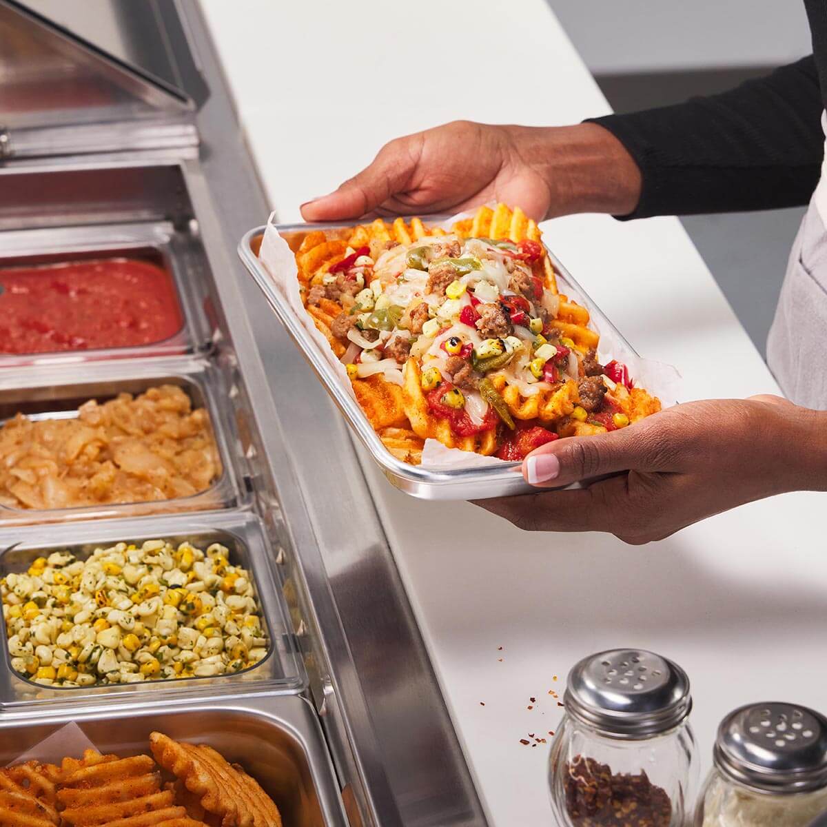 Food Station: Pizza Fries for Healthcare | Simplot Foods
