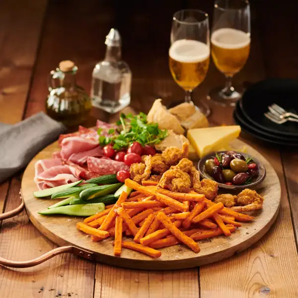 Sweet Potato Chip Antipasto Platter | Simplot Foods