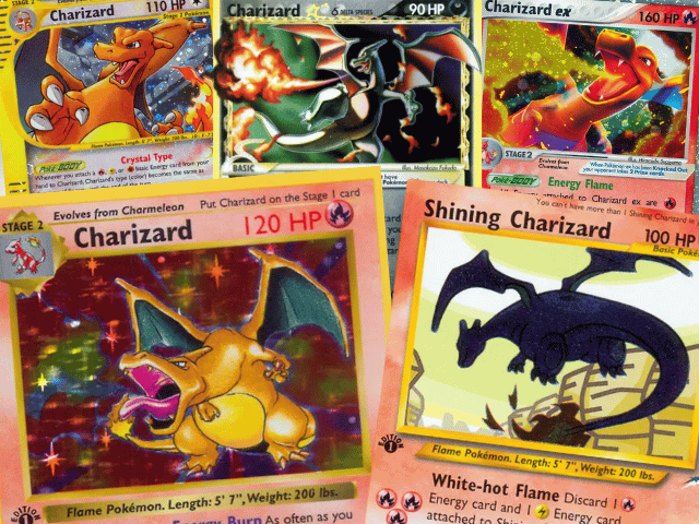 shiny charizard card