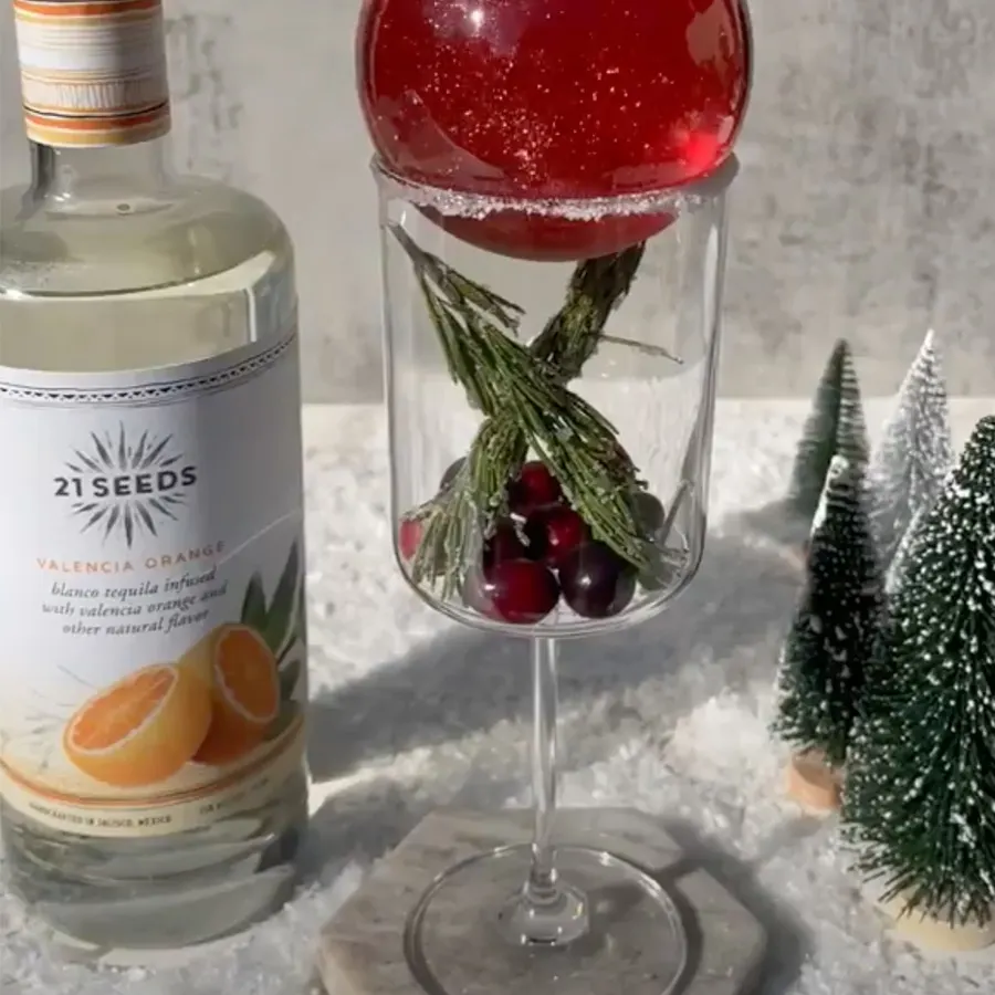Mrs. Claus Margarita - 21 Seeds Tequila