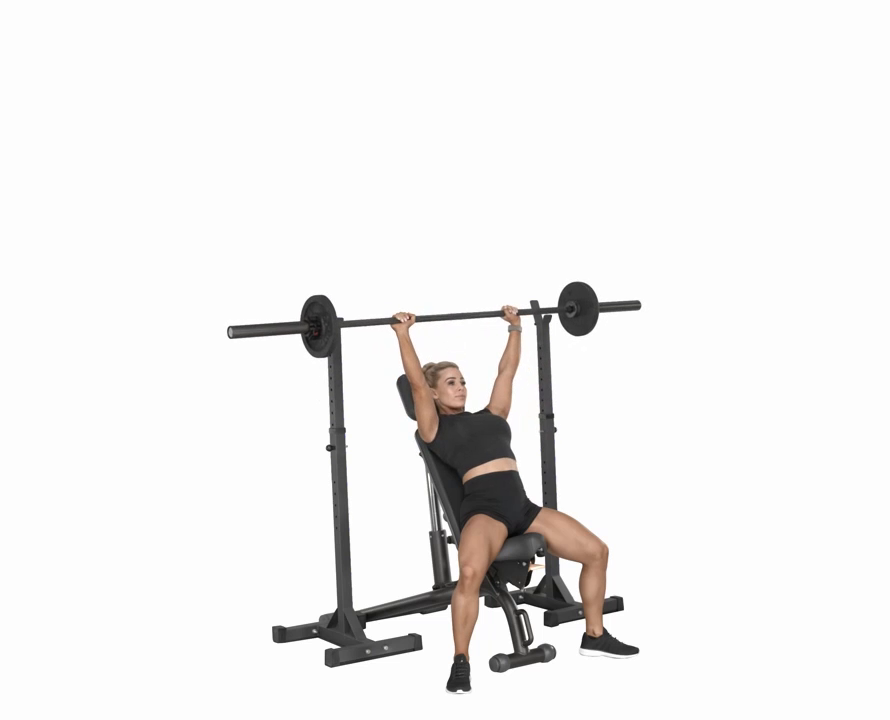 Barbell Shoulder Press Exercise Instructions & Video - Sweat