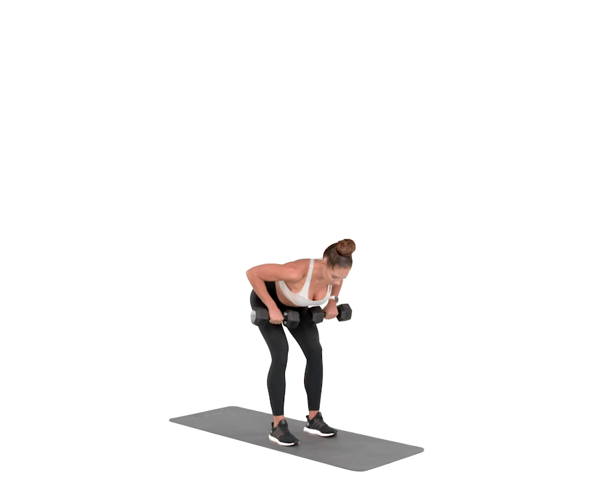 Overhand Dumbbell Bent-Over Row - Sweat