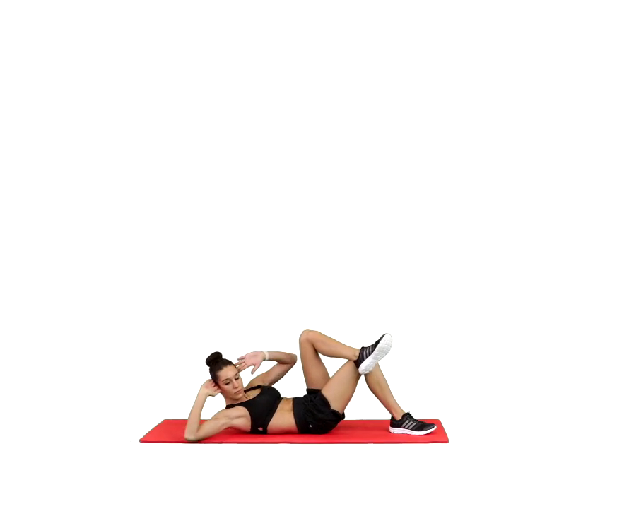 Cross-Body Crunch Exercise Instructions & Video - Sweat