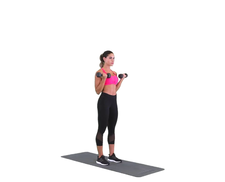 Bicep Curls Exercise Video & Instructions - Sweat