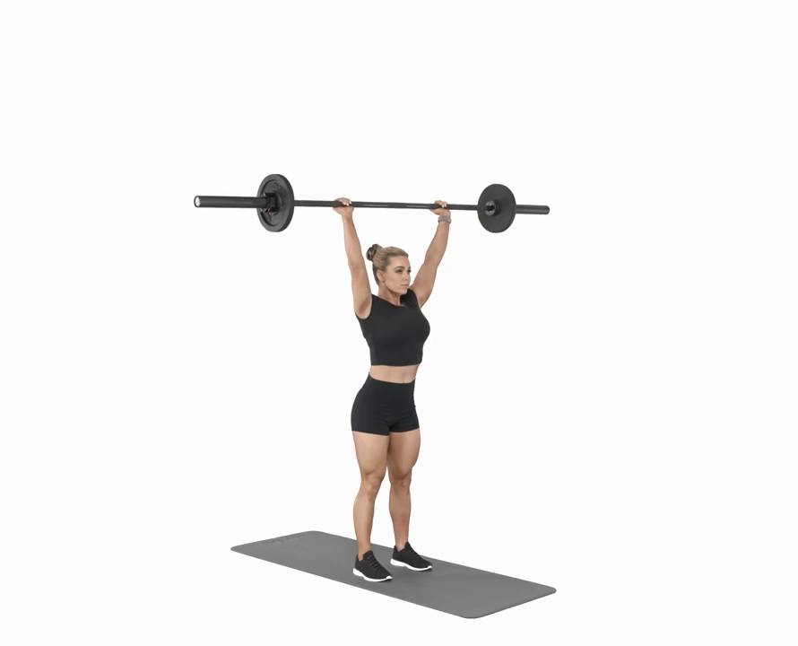 Standing Military Press Video & Instructions - Sweat