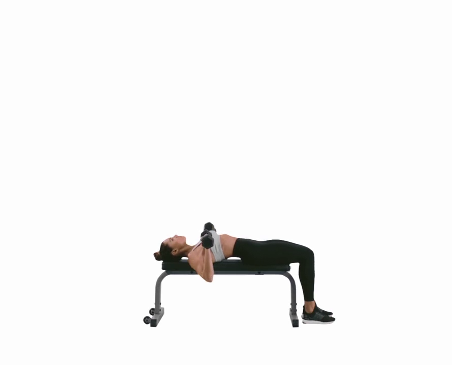 Dumbbell Bench Press Exercise Instructions & Video - Sweat