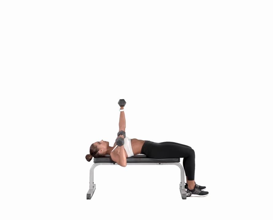 Alternating Dumbbell Bench Press - Sweat