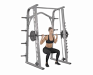 Smith Machine Squat Exercise Instructions Video Sweat