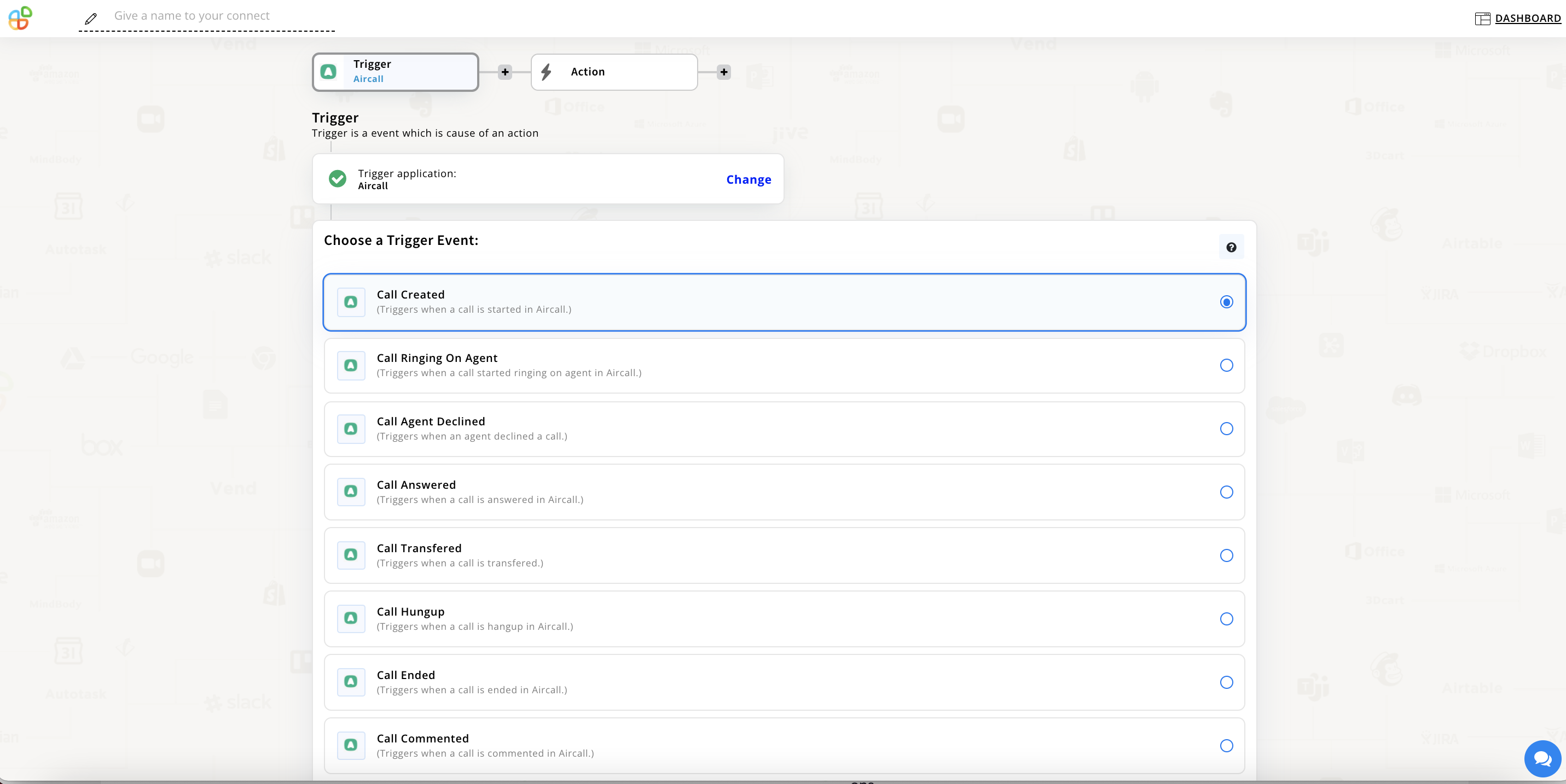 Appy Pie Connect | Aircall integration