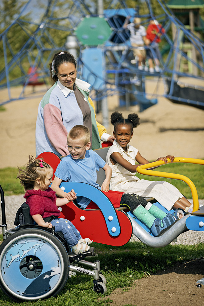 Inclusive Seesaw - Playground News - KOMPAN