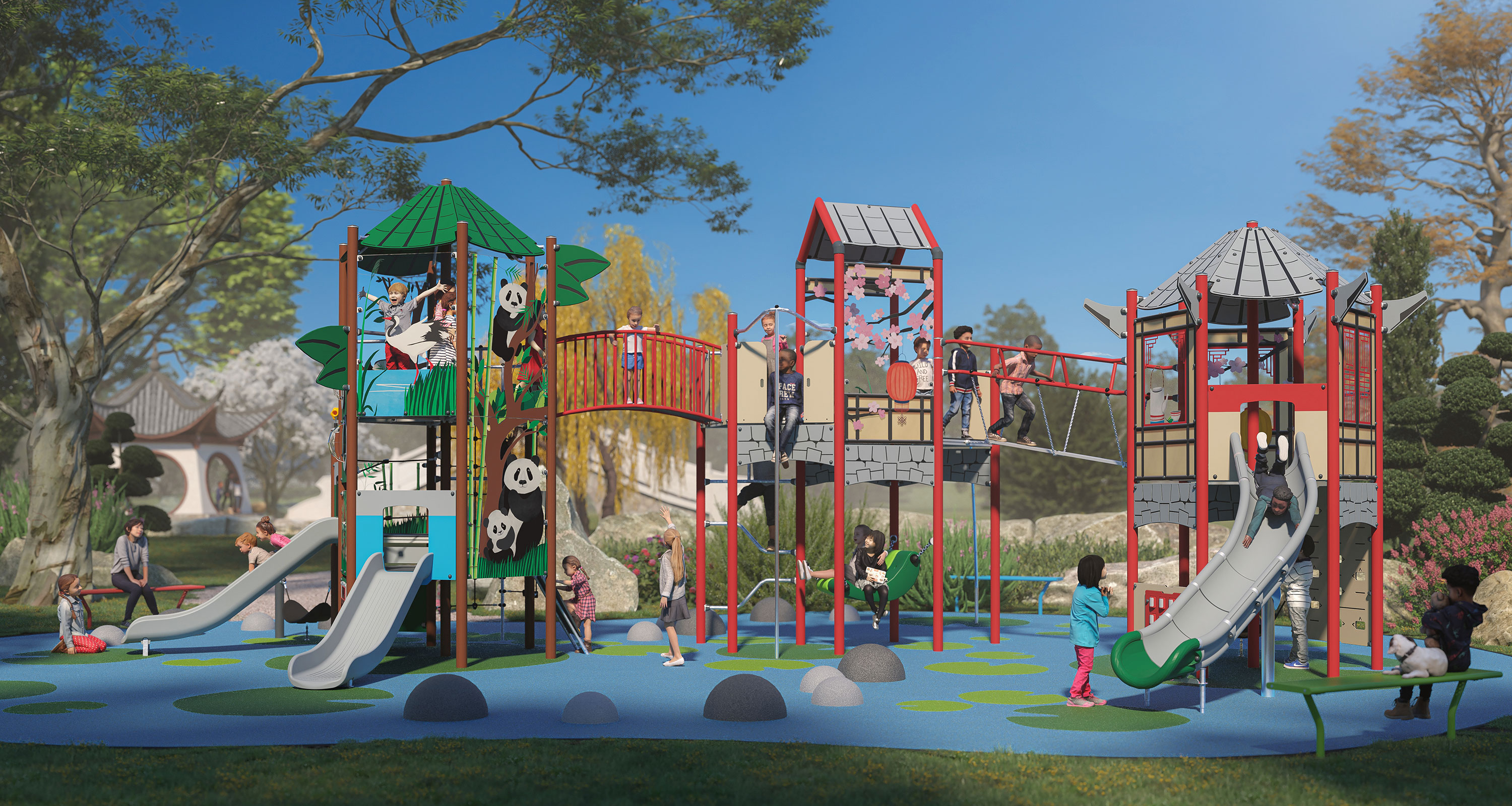 Inspirational Playground Concept | The Minshan Mountains GIANT | KOMPAN