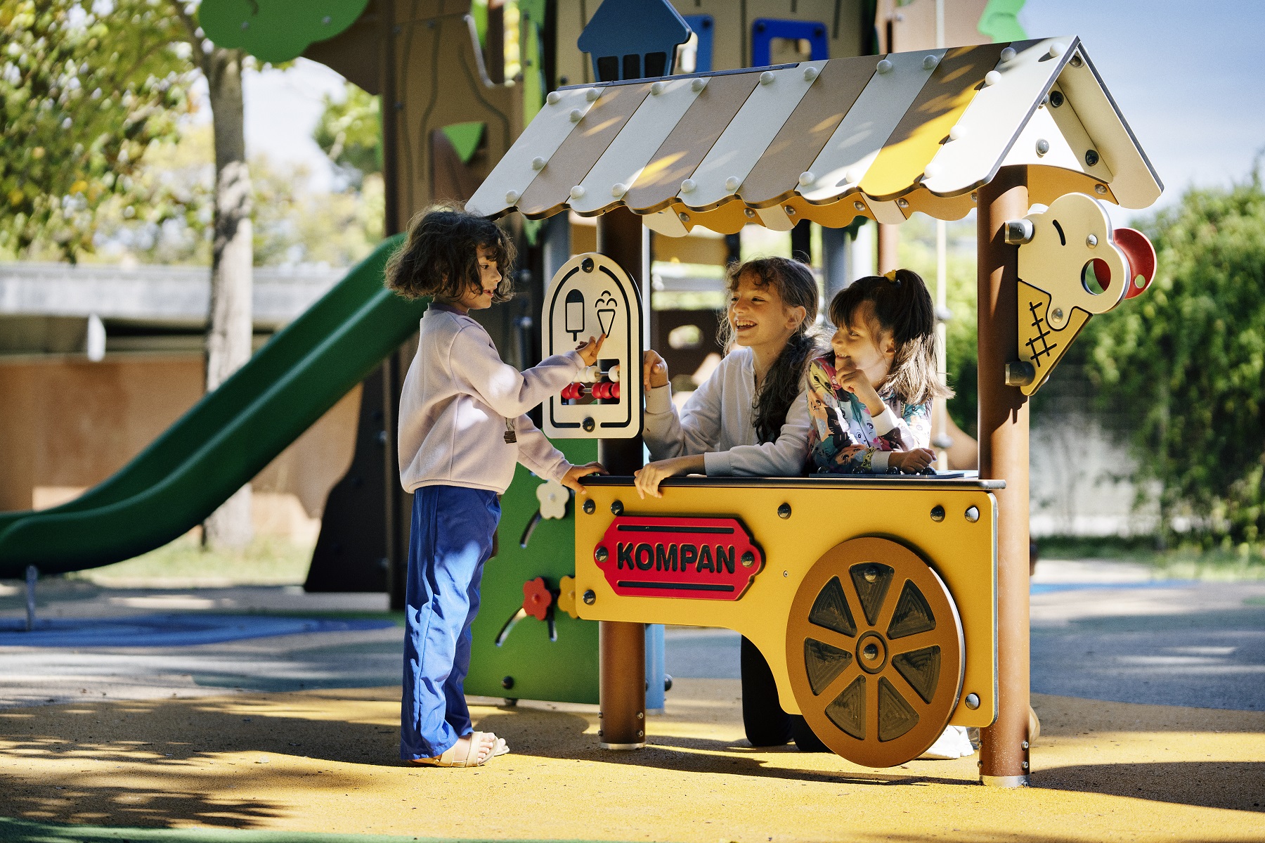 Town Themed Playground - KOMPAN