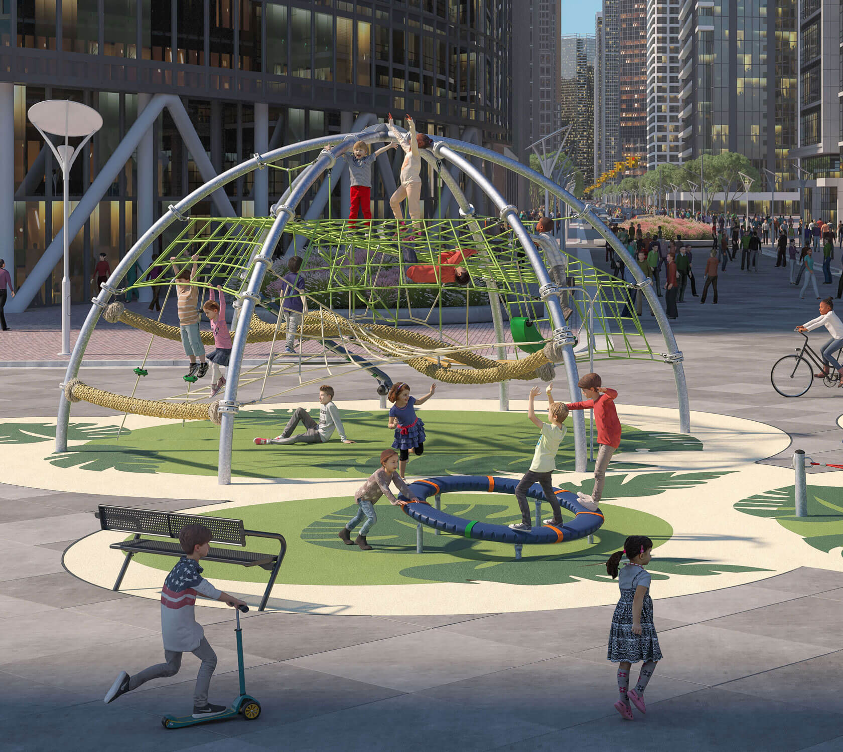 KOMPAN | Designlösung für städtische Spielplätze