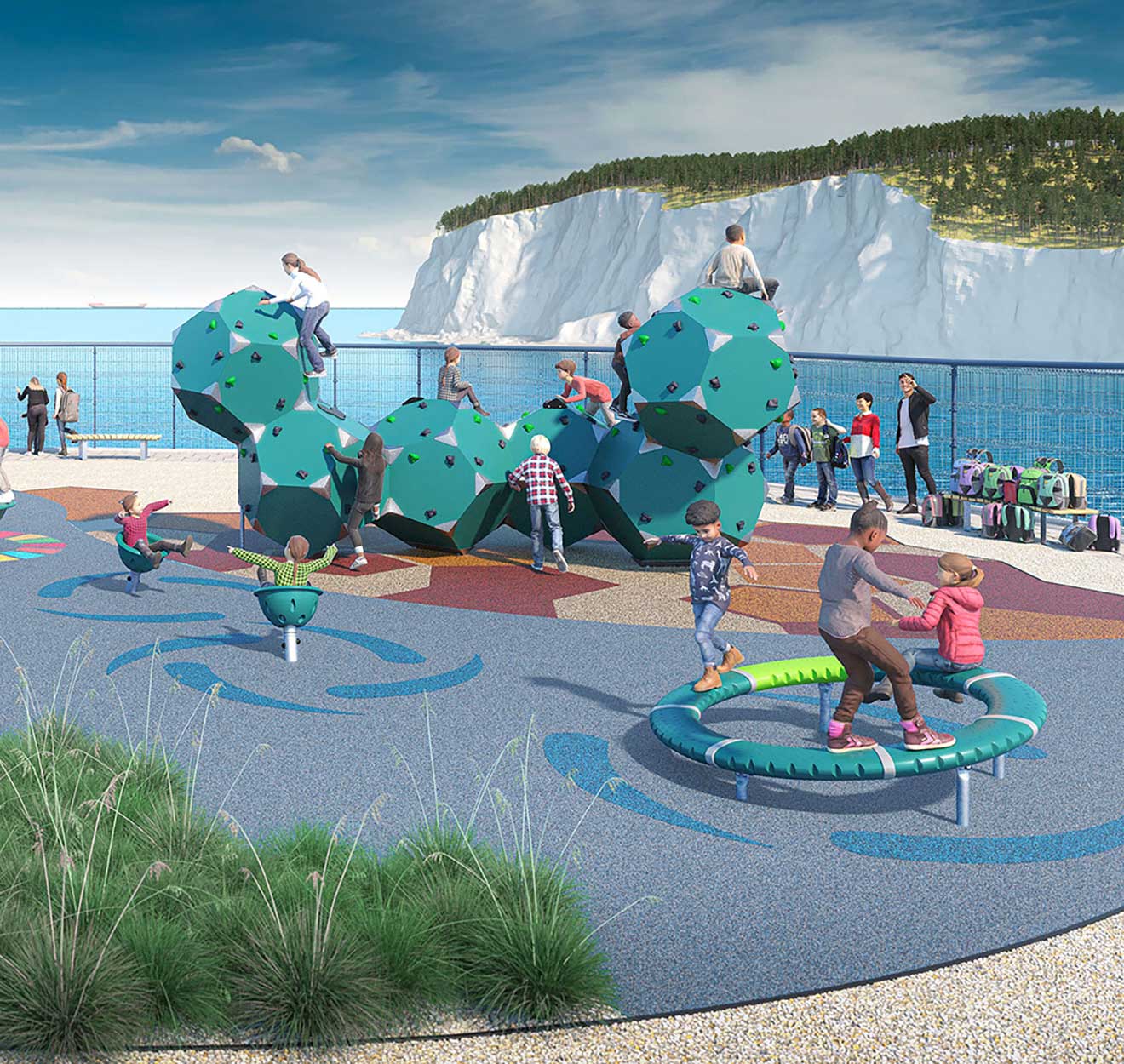 KOMPAN | Design solution for GreenLine school-age playground