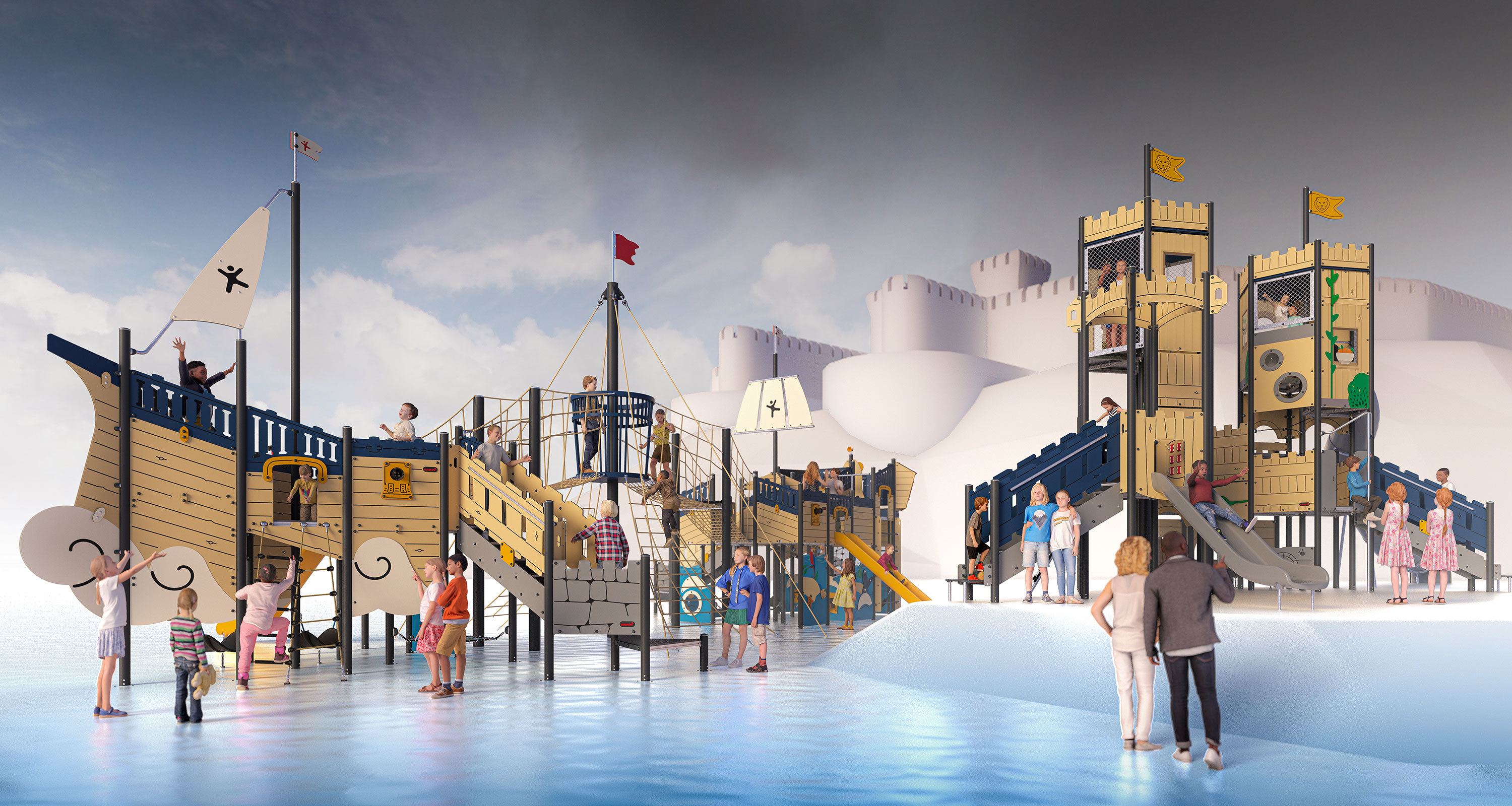Inspirational Playground Concept | The Ship and Castle | KOMPAN