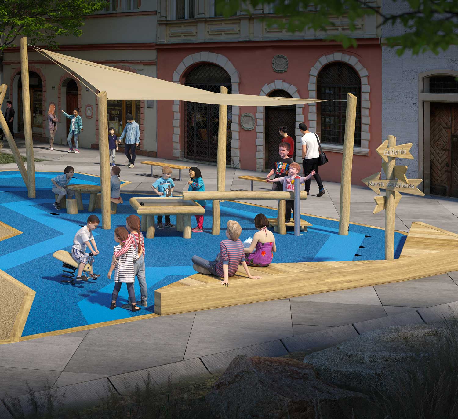 KOMPAN | Gold Rush Themed Playground Design