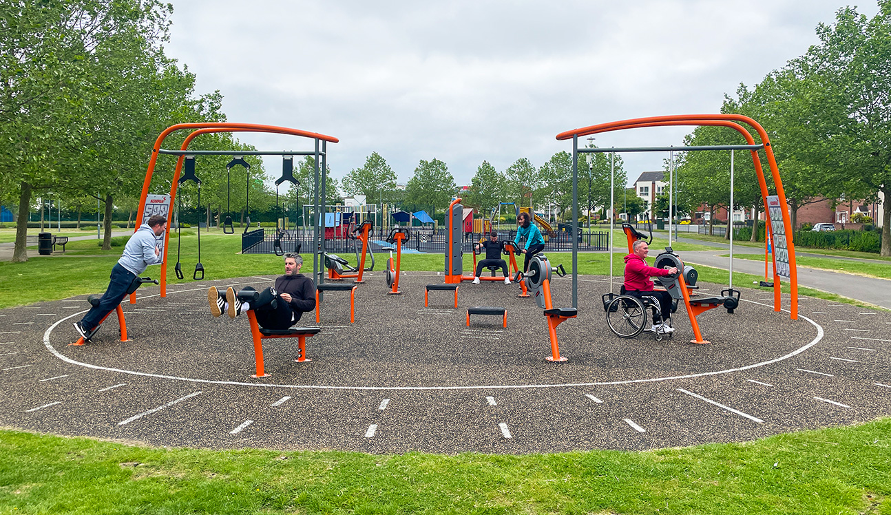 Brook Park Outdoor Gym - KOMPAN UK