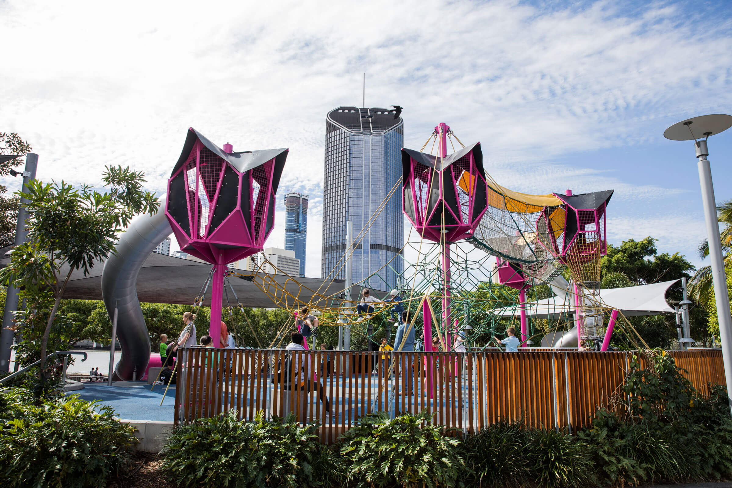 KOMPAN | Parque infantil Riverside Green en South Bank | Brisbane