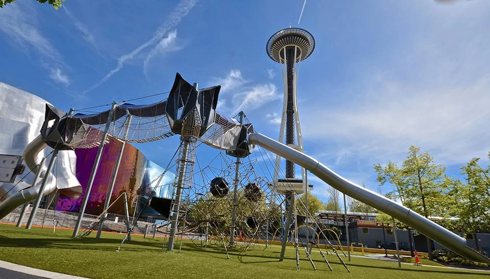 KOMPAN | Space needle "Sky Walk" playground | Seattle