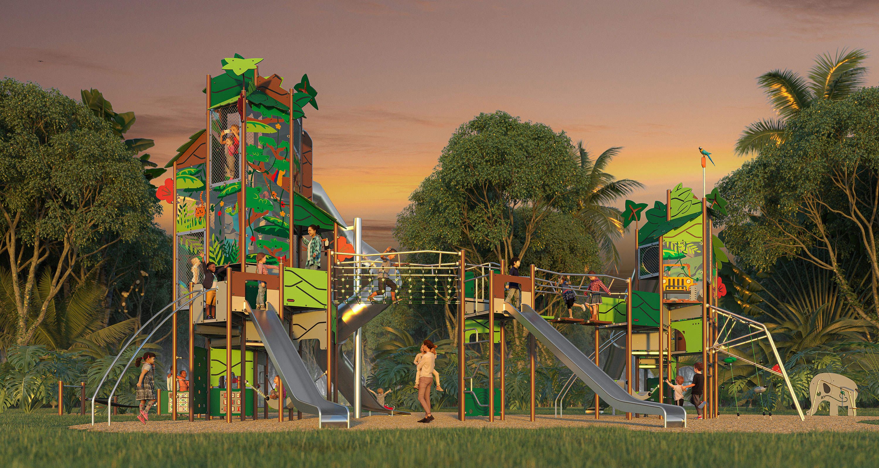 Inspirational Playground Concept | The Jungle GIANT | KOMPAN