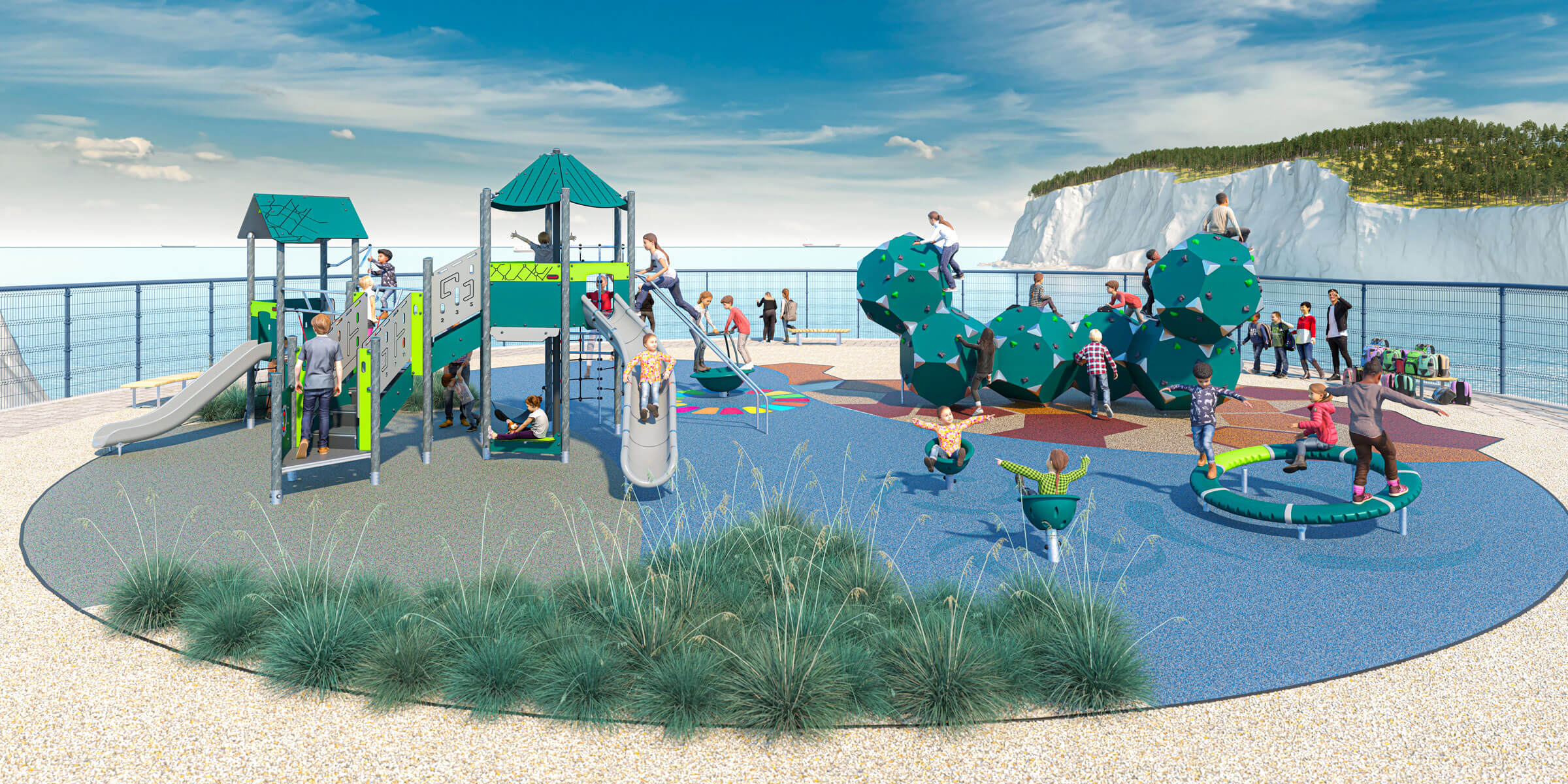 KOMPAN | Designløsning for GreenLine lekeplass for skolealder