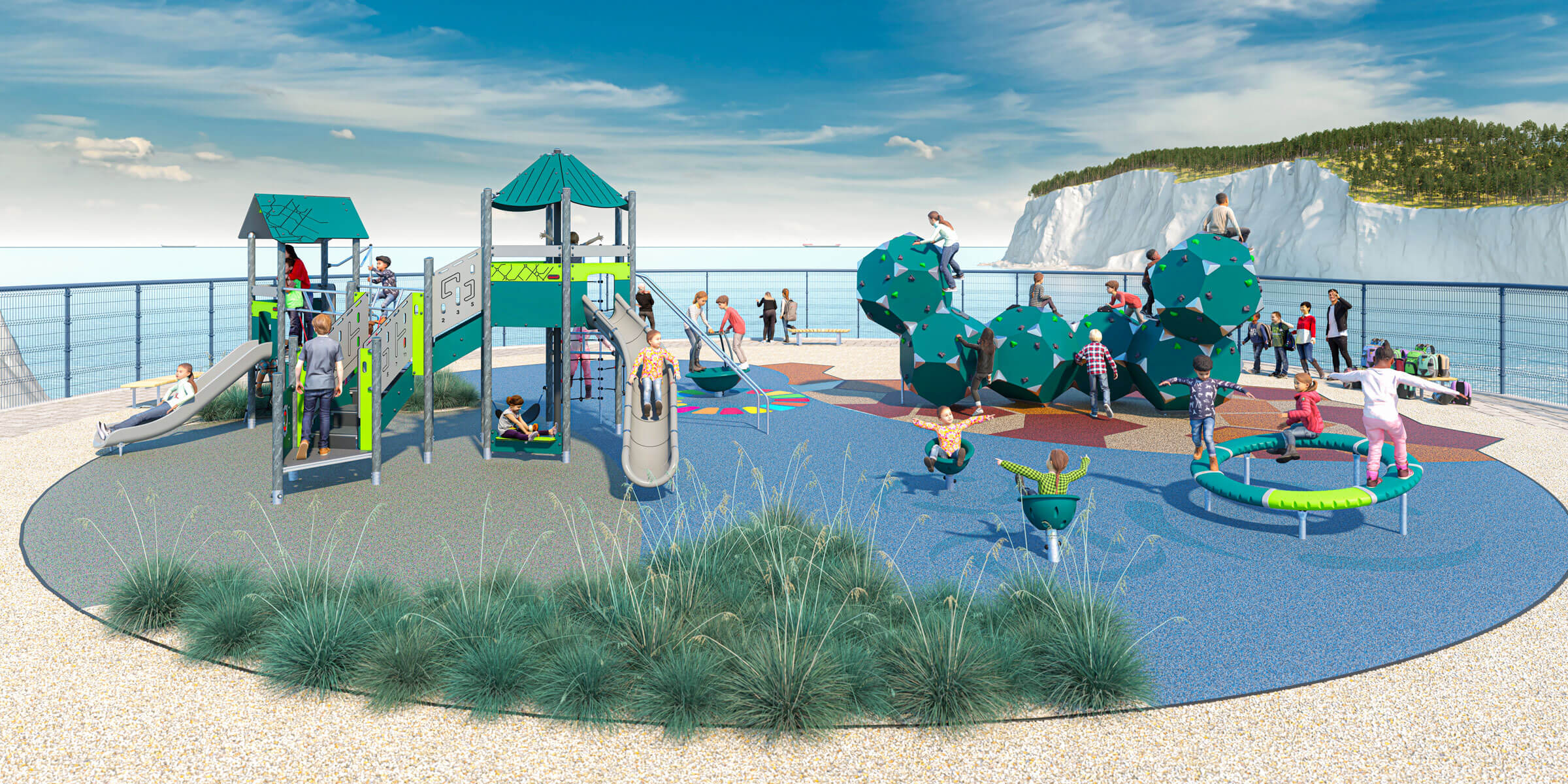 KOMPAN | Design solution for GreenLine school-age playground