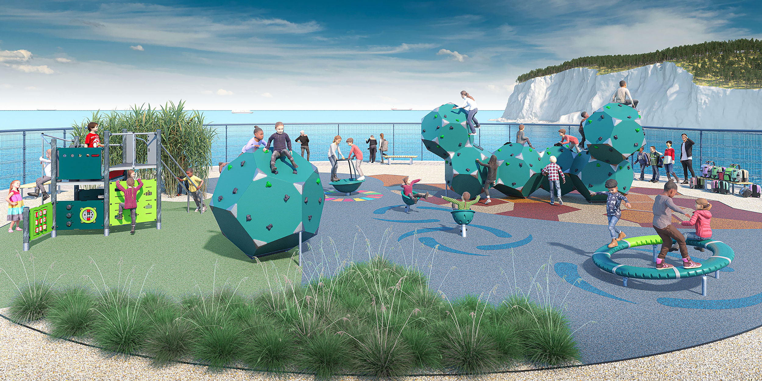 KOMPAN | Design solution for GreenLine school-age playground