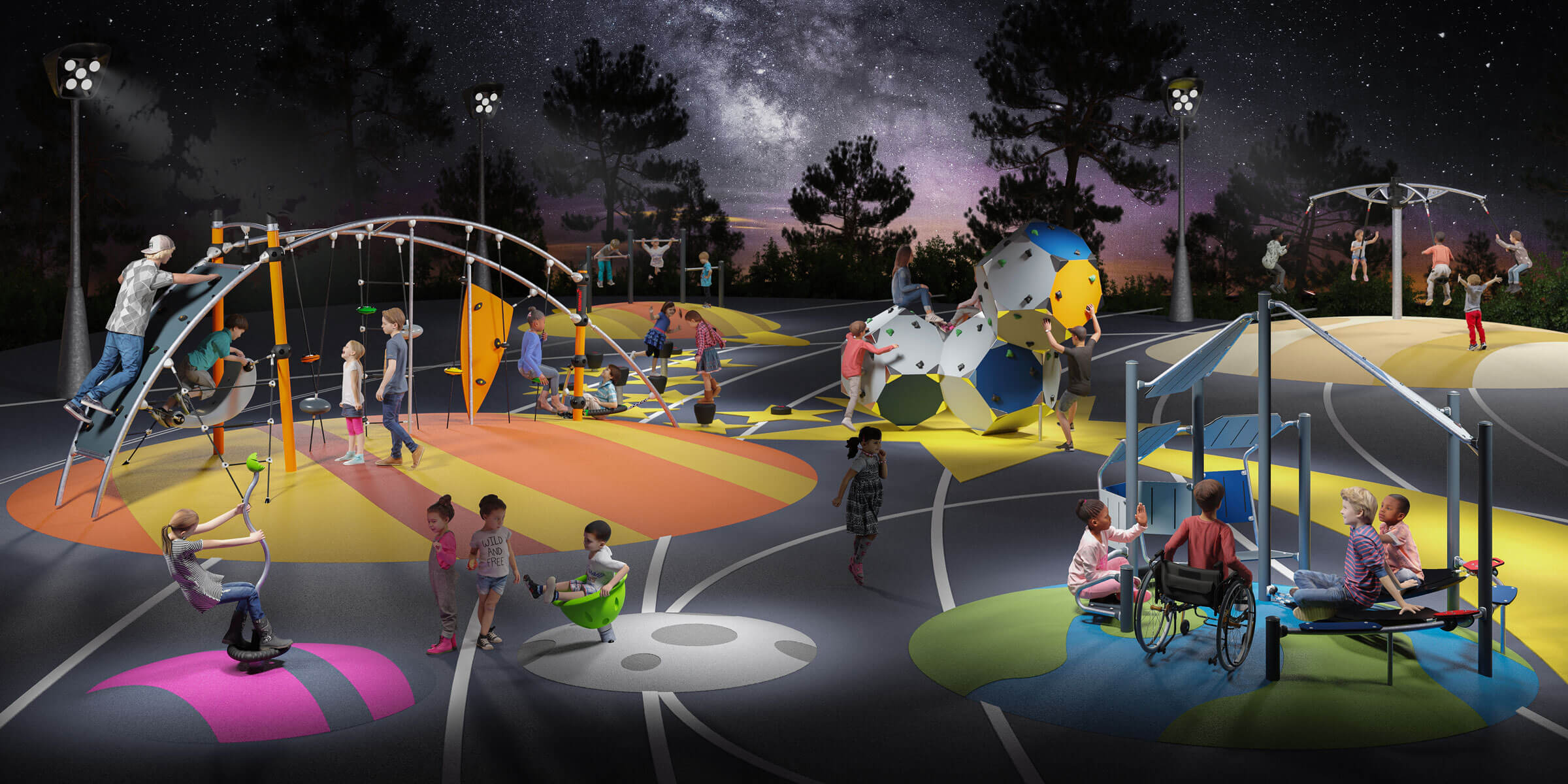 KOMPAN | Space themed playground design idea