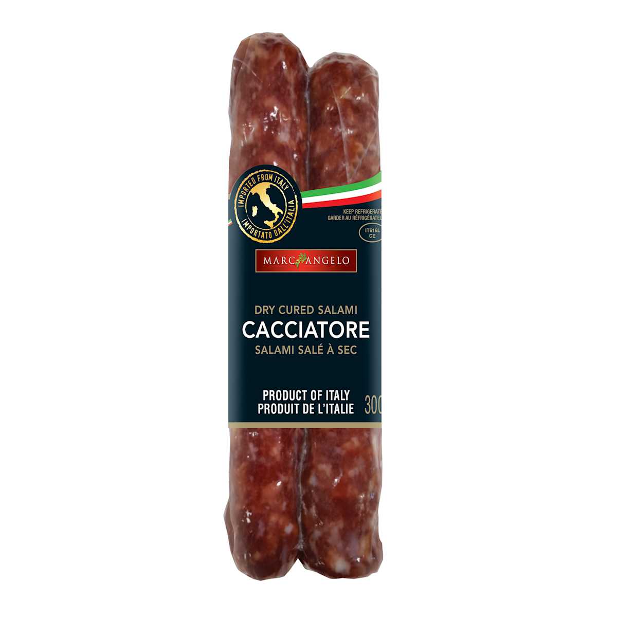 Salami salé à sec - Cacciatore | Marcangelo Foods