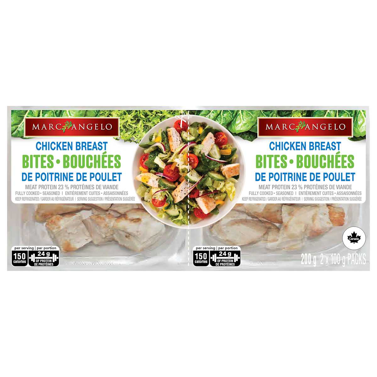 Fully Cooked Chicken Breast Bites | Marcangelo Foods