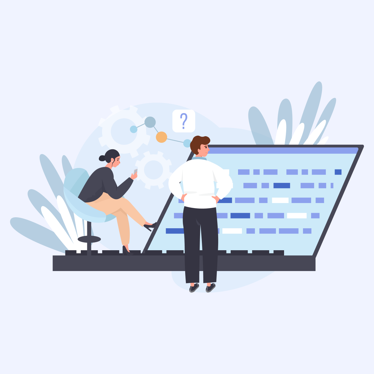 The Difference Between Frontend And Backend Mobile App Development Yellow 