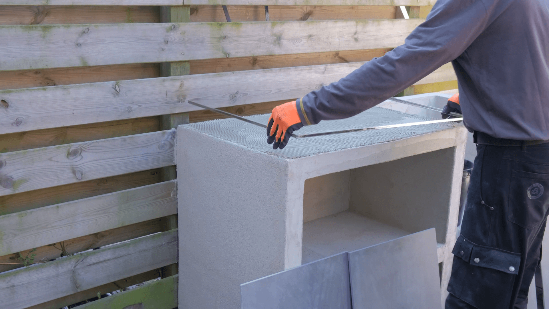 Buitenkeuken van betonblokken maken - Praxis