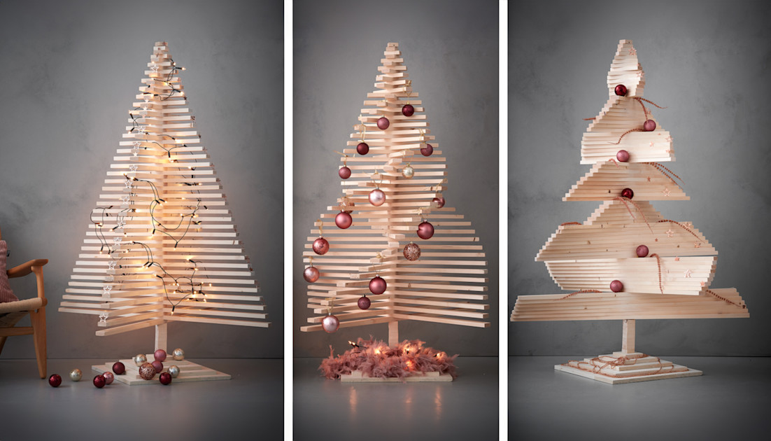 Fabriquez votre propre sapin de Noël en bois 3D : 170 cm de haut | Brico