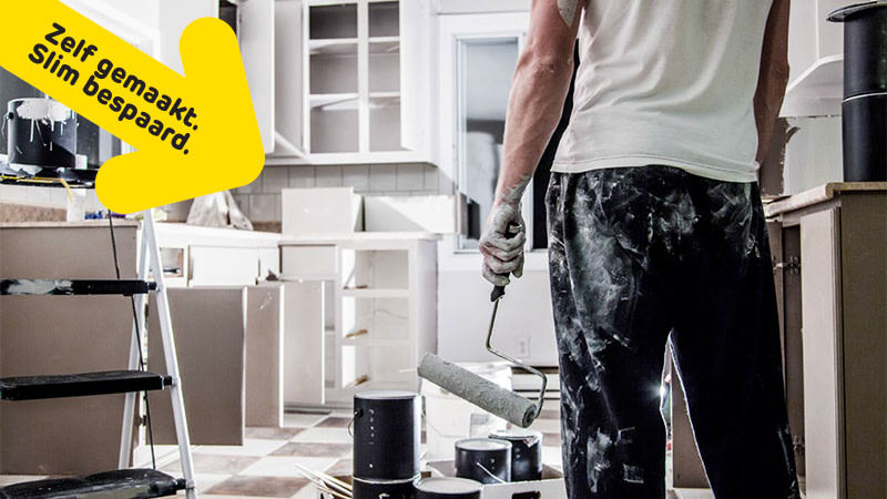 Verf en accessoires van Brico.be voor schitterende kleuren.