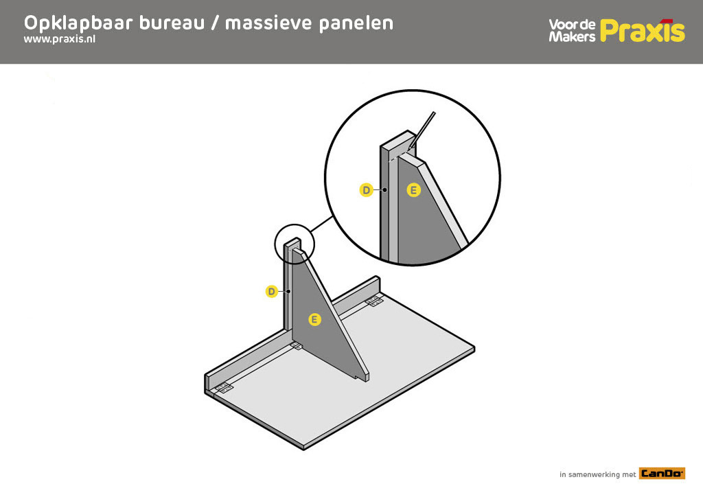 Een inklapbaar bureau maken | Stappenplan