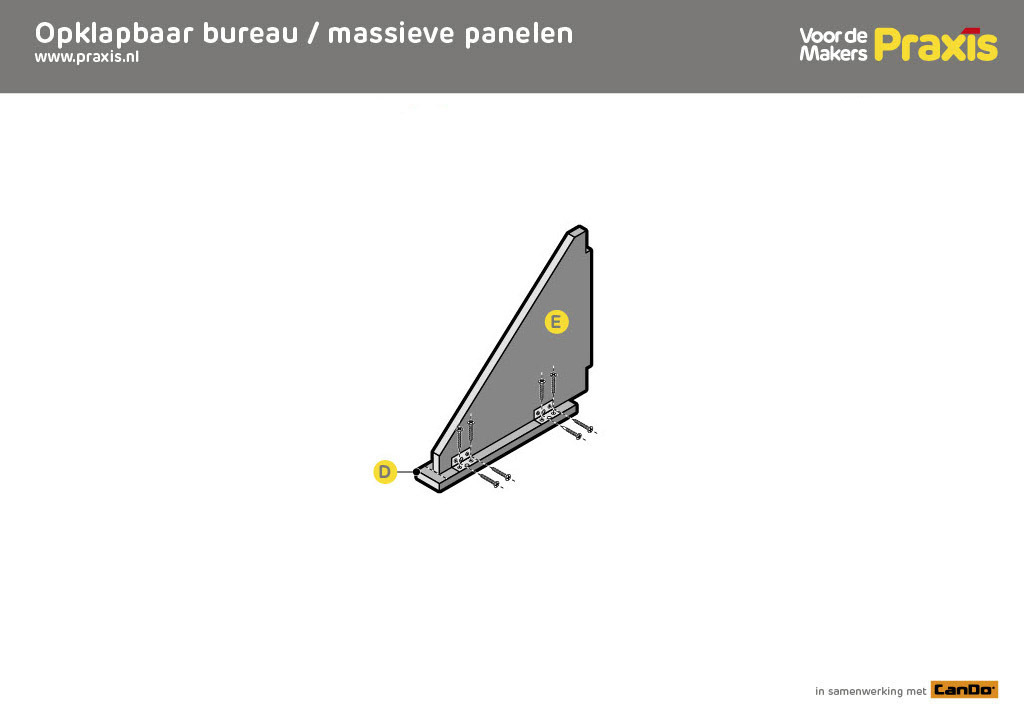 Een inklapbaar bureau maken | Stappenplan