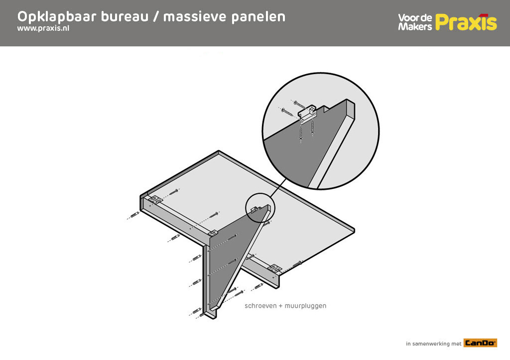 Een inklapbaar bureau maken | Stappenplan