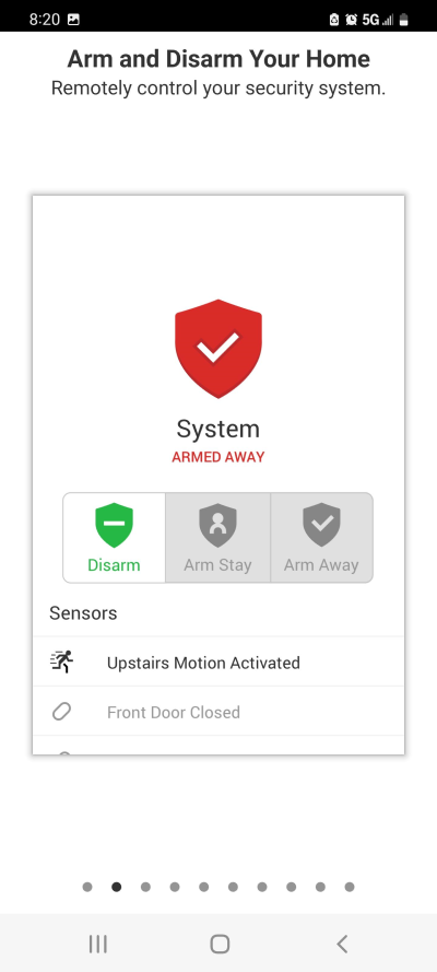 Tour the Brinks Home Mobile App